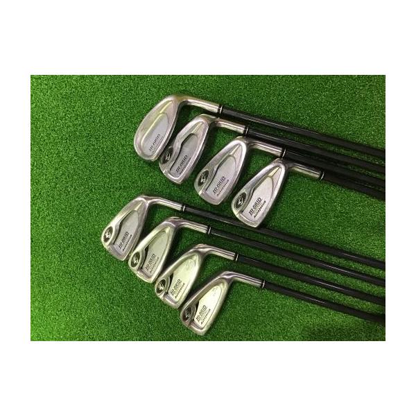中古　Dランク　ダンロップ　ＨＩ−ＢＲＩＤ　ＨＩ−ＢＲＩＤ　ＤＩＧＩＴＡＬ　Ａｕｔｏｆｏｃｕｓ　　８Ｓ（実本数：８本セット）　アイアンセット　ＨＩ−ＢＲＩＤ　ＨＢ−１００ 　フレックスＲ ロフト角:25.00