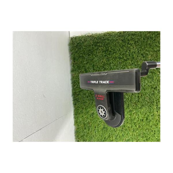 中古　Cランク　オデッセイ　ＴＲＩＰＬＥ　ＴＲＡＣＫ　ＴＲＩＰＬＥ　ＴＲＡＣＫ　２−ＢＡＬＬ　ＢＬＡＤＥ　３４インチ　パター　ＳＴＲＯＫＥ　ＬＡＢ　ＢＬＡＣＫ 　フレックスその他 ロフト角:3.00