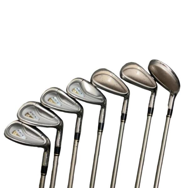 中古　Dランク　アダムスゴルフ　ＩＤＥＡ　ＩＤＥＡ　ａ２　ＯＳ　ＩＲＯＮＳ　８Ｓ　レディース（実本数：７本セット）　アイアンセット　リシャフト 　フレックスその他 ロフト角:33.00