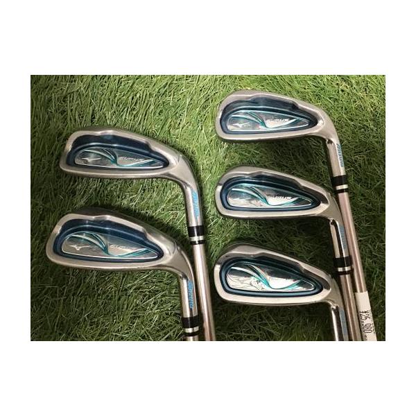 中古　Cランク　ミズノ　ＥＵＲＵＳ　ＥＵＲＵＳ（２０１７）　ターコイズブルー　５Ｓ　レディース（実本数：５本セット）　アイアンセット　ＥＸＳＡＲ（２０１７） 　フレックスＬ ロフト角:34.00