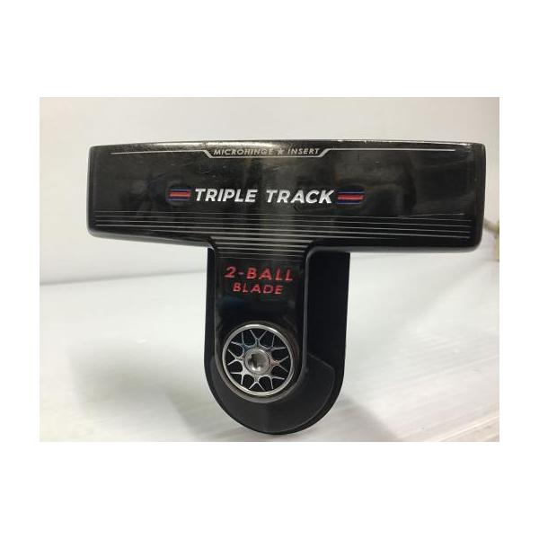 中古　Dランク　オデッセイ　ＴＲＩＰＬＥ　ＴＲＡＣＫ　ＴＲＩＰＬＥ　ＴＲＡＣＫ　２−ＢＡＬＬ　ＢＬＡＤＥ　３４インチ　パター　ＳＴＲＯＫＥ　ＬＡＢ　ＢＬＡＣＫ 　フレックスその他 ロフト角:3.00
