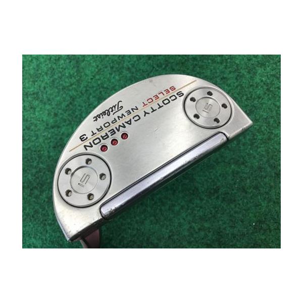 中古　Dランク　タイトリスト　ＳＣＯＴＴＹ　ＣＡＭＥＲＯＮ　ｓｅｌｅｃｔ　ＳＣＯＴＴＹ　ＣＡＭＥＲＯＮ　ｓｅｌｅｃｔ　ＮＥＷＰＯＲＴ　３（２０１８）　３４インチ　パター　スチール 　フレックスその他 ロフト角:3.50