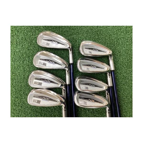 中古　Cランク　マグレガー　ＭＡＣＴＥＣ　ＭＡＣＴＥＣ　ＮＶ−ＮＸ　　８Ｓ（実本数：８本セット）　アイアンセット　ＮＶ−ＮＸ　トリプル　アクション（ＩＲＯＮ） 　フレックスＳＲ ロフト角:24.00