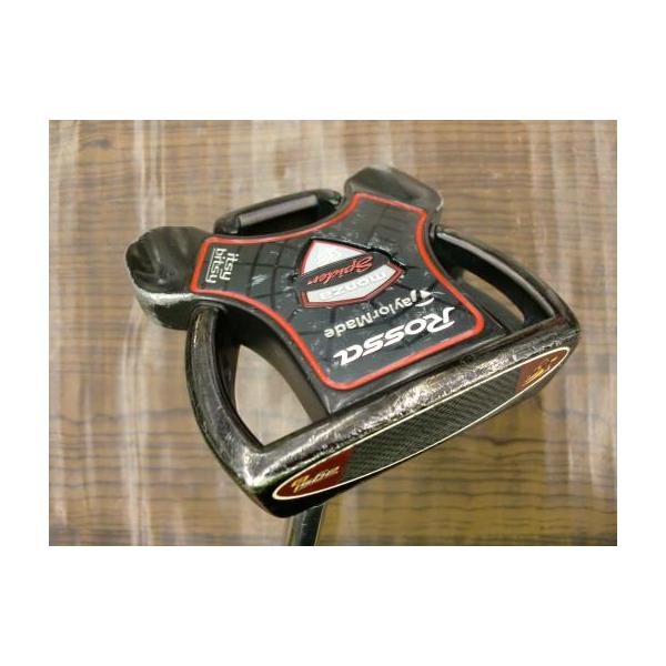 中古　Dランク　テーラーメイド　Ｒｏｓｓａ　ａｇｓｉ＋　Ｒｏｓｓａ　ａｇｓｉ＋　ｉｔｓｙ　ｂｉｔｓｙ　ＳＰＩＤＥＲ　ダブルベンド（Ｂｌａｃｋ）　３４インチ　パター　スチール 　フレックスその他 ロフト角:2.50