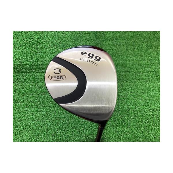 中古　Cランク　プロギア PRGR エッグ PX-03D egg PX-03D SPOON 3W(15°) フェアウェイウッド eggオリジナルカーボン 43インチ フレックスSR ロフト角:15