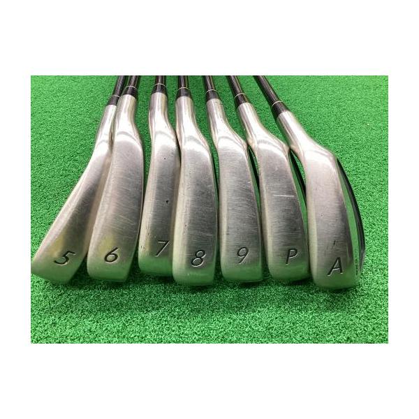 中古　Cランク　プロギア　ＴＲ−Ｘ　ＴＲ−Ｘ　９２５　ＣＲ　　９Ｓ（実本数：７本セット）　アイアンセット　ＭＥＤＩＵＭ　ＢＵＴＴ　ＳＨＡＦＴ 　フレックスＳＲ ロフト角:26.00