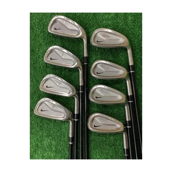 中古　Dランク　ナイキ　ＰＲＯ　ＣＯＭＢＯ　ＰＲＯ　ＣＯＭＢＯ　Ｔｉ−ＦＡＣＥ　１０Ｓ（実本数：８本セット）　アイアンセット　ＮＩＫＥ　ＧＯＬＦ 　フレックスＲ ロフト角:25.00