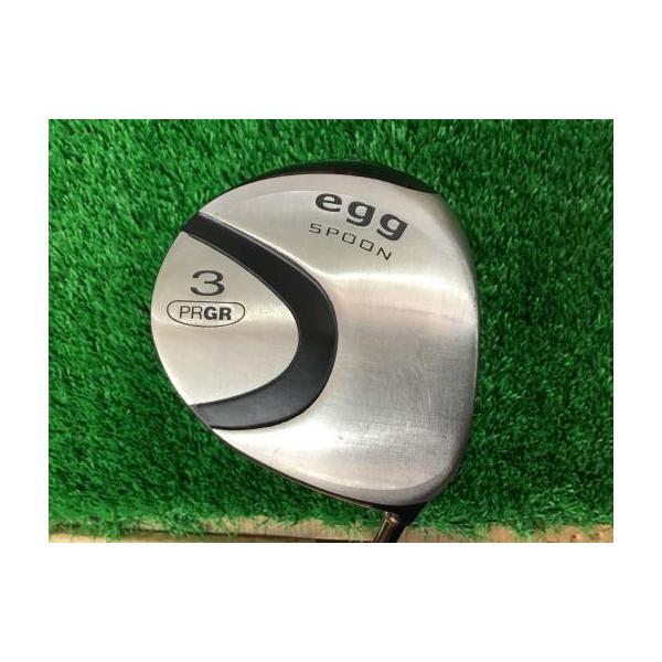 中古　Cランク　プロギア PRGR エッグ PX-03D egg PX-03D SPOON 3W(15°) フェアウェイウッド eggオリジナルカーボン 43インチ フレックスSR ロフト角:15