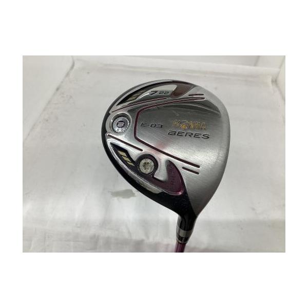 中古　Cランク　本間ゴルフ　ＢＥＲＥＳ　ＢＥＲＥＳ　Ｅ−０３　７Ｗ　レディース　フェアウェイウッド　２Ｓ　ＡＲＭＲＱ８　４０ 　フレックスＬ ロフト角:22.00