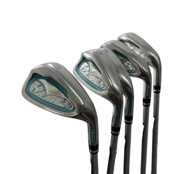 中古　Dランク　ミズノ　ＥＵＲＵＳ　ＥＵＲＵＳ（２０１７）　ターコイズブルー　５Ｓ　レディース（実本数：５本セット）　アイアンセット　ＥＸＳＡＲ（２０１７） 　フレックスＬ ロフト角:34.00
