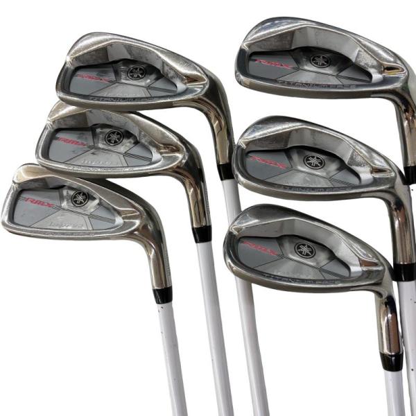 中古　Dランク　ヤマハ　ｉｎｐｒｅｓ　ｉｎｐｒｅｓ　ＲＭＸ　ＴＩＴＡＮＩＵＭ　６Ｓ　レディース（実本数：６本セット）　アイアンセット　ＴＸ−４１４ｉ（白） 　フレックスＬ ロフト角:31.00