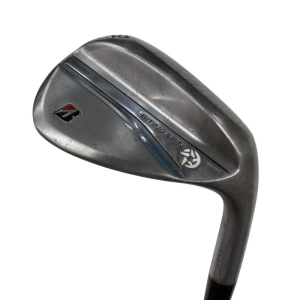 中古　Cランク　ブリヂストン　ＢＲＩＤＧＥＳＴＯＮＥ　ＢＲＩＤＧＥＳＴＯＮＥ　ＢＩＴＩＮＧ　ＳＰＩＮ　ノーメッキ　５２°／０８°Ｍ　ウェッジ　純正特注シャフト 　フレックスＸ ロフト角:52.00