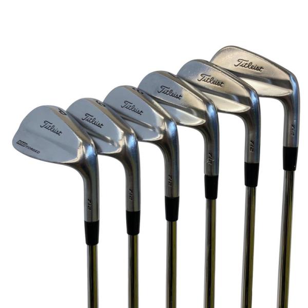 中古　Cランク　タイトリスト　Ｔｉｔｌｅｉｓｔ　Ｔｉｔｌｅｉｓｔ　ＭＢ　７１２　６Ｓ（実本数：６本セット）　アイアンセット　純正特注シャフト 　フレックスＳ ロフト角:27.00