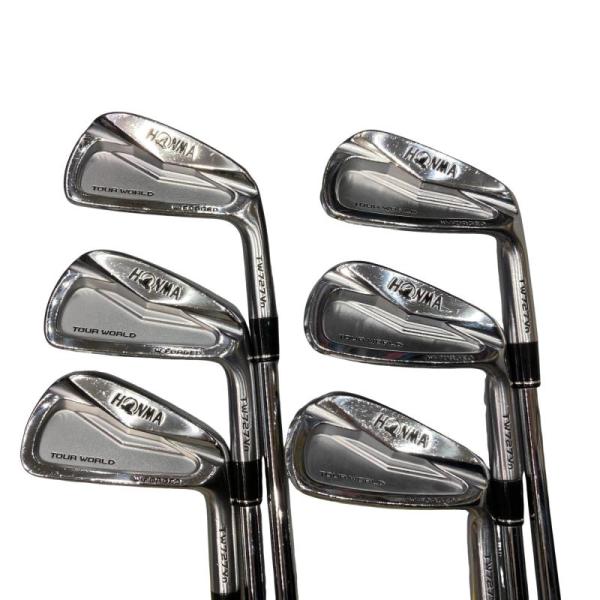 中古　Cランク　本間ゴルフ　ＴＯＵＲ　ＷＯＲＬＤ　ＴＯＵＲ　ＷＯＲＬＤ　ＴＷ７２７Ｖｎ　ＦＯＲＧＥＤ　６Ｓ（実本数：６本セット）　アイアンセット　純正特注シャフト 　フレックスＸ ロフト角:27.00