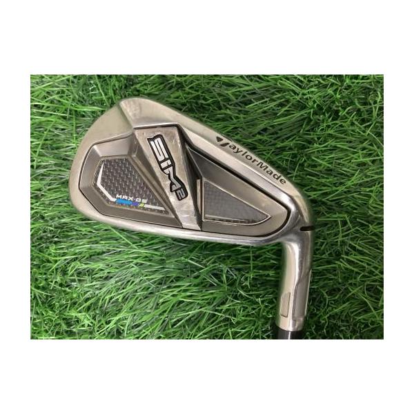 中古　Cランク　テーラーメイド　ＳＩＭ２　ＳＩＭ２　ＭＡＸ・ＯＳ　　７Ｓ（実本数：６本セット）　アイアンセット　ＴＥＮＳＥＩ　ＢＬＵＥ　ＴＭ６０（ＳＩＭ２　ＩＲ） 　フレックスＲ ロフト角:25.50