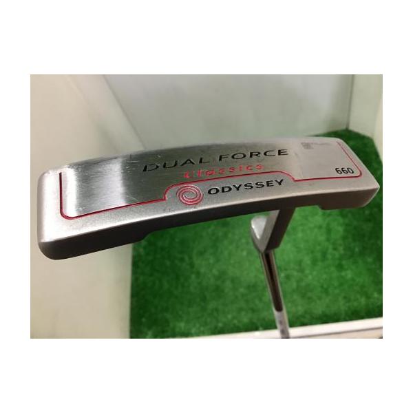 中古　Cランク　オデッセイ　ＤＵＡＬ　ＦＯＲＣＥ　Ｃｌａｓｓｉｃｓ　ＤＵＡＬ　ＦＯＲＣＥ　Ｃｌａｓｓｉｃｓ　６６０　３３インチ　パター　スチール 　フレックスその他 ロフト角:3.00