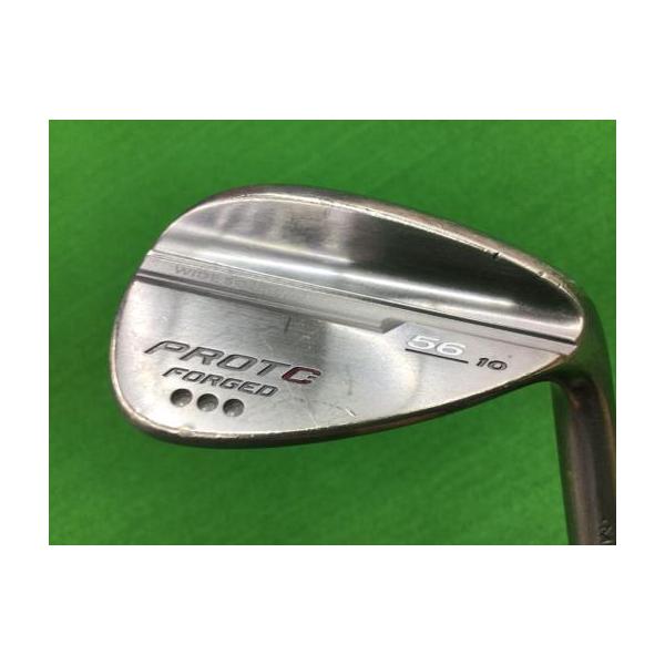 中古　Cランク　ＰＲＯＴＯ−ＣＯＮＣＥＰＴ　ＰＲＯＴＯ−ＣＯＮＣＥＰＴ　ＰＲＯＴＯ−ＣＯＮＣＥＰＴ　ＦＯＲＧＥＤ　ＷＥＤＧＥ（メッキ）　５６°／１０°　ウェッジ　純正特注シャフト 　フレックスその他 ロフト角:56.00