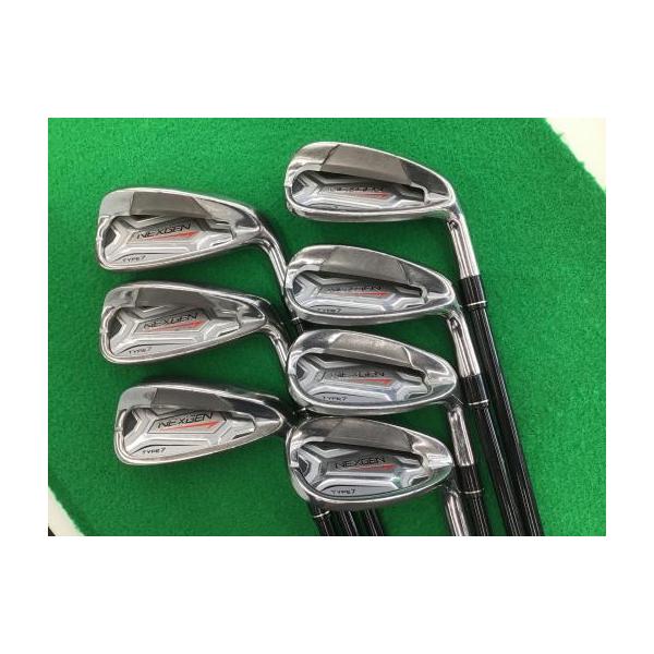 中古　Dランク　ゴルフパートナー　ＮＥＸＧＥＮ　ＮＥＸＧＥＮ（２０１９）　９Ｓ（実本数：７本セット）　アイアンセット　ＮＥＸＧＥＮ　Ｅ．Ｉ．Ｆ（ＢＫ）　ＪＩ−８９５−８ 　フレックスその他 ロフト角:29.00