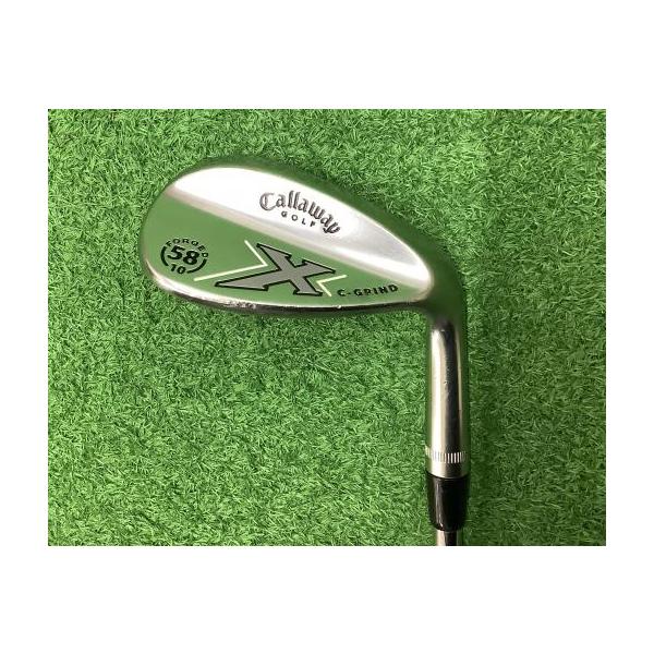 中古　Cランク　キャロウェイ　Ｘ　Ｘ　ＦＯＲＧＥＤ　ミルキークロム　５８ＭＤ−１０　Ｃ−ＧＲＩＮＤ　ウェッジ　Ｍｅｍｐｈｉｓ　１０　ＤＢ 　フレックスＵＮＩ ロフト角:58.00