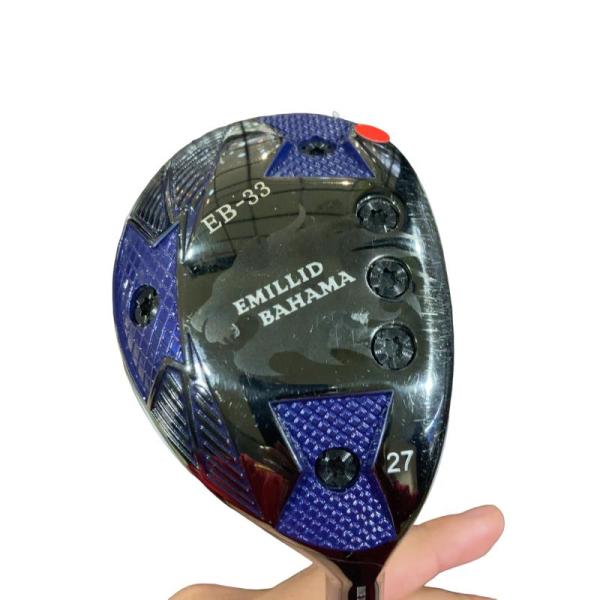 中古　Cランク　エミリッドバハマ　ＥＭＩＬＬＩＤ　ＢＡＨＡＭＡ　ＥＭＩＬＬＩＤ　ＢＡＨＡＭＡ　ＥＢ−３３　サファイアブルー　２７°　ユーティリティ　リシャフト 　フレックスその他 ロフト角:27.00