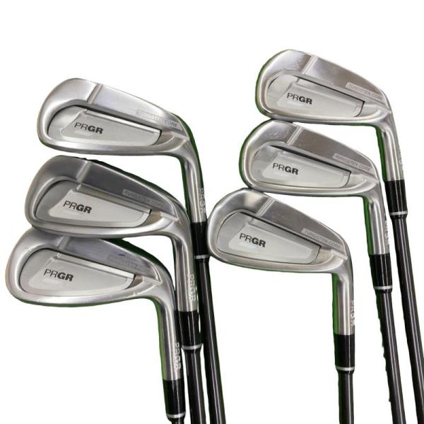 中古　Cランク　プロギア　ＰＲＧＲ　ＰＲＧＲ　０２　６Ｓ（実本数：６本セット）　アイアンセット　Ｄｉａｍａｎａ　ＦＯＲ　ＰＲＧＲ（２０２０　ＩＲ） 　フレックスＳＲ ロフト角:29.00