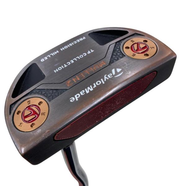 中古　Cランク　テーラーメイド　ＴＰ　ＣＯＬＬＥＣＴＩＯＮ　ＢＬＡＣＫ　ＣＯＰＰＥＲ　ＴＰ　ＣＯＬＬＥＣＴＩＯＮ　ＢＬＡＣＫ　ＣＯＰＰＥＲ　ＭＵＬＬＥＮ　２　３３インチ（ラムキン）　パター　スチール 　フレックスその他 ロフト角:3.50