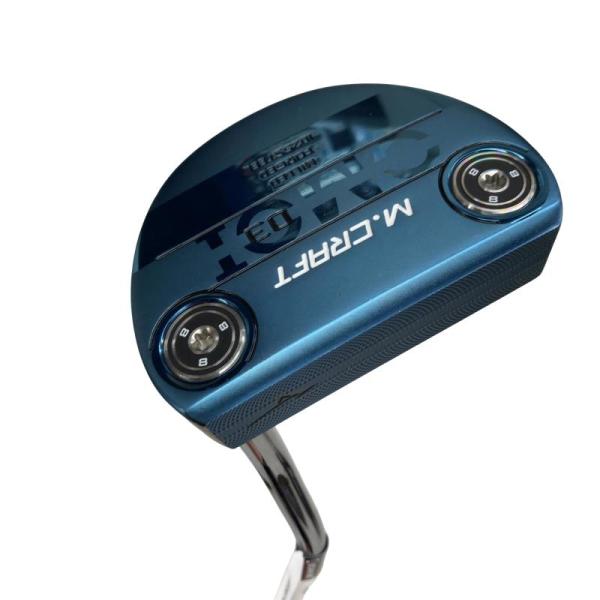 中古　Cランク　ミズノ　Ｍ．ＣＲＡＦＴ　ＯＭＯＩ　Ｍ．ＣＲＡＦＴ　ＯＭＯＩ　０３　ブルー　３４インチ　パター　スチール 　フレックスその他 ロフト角:3.00