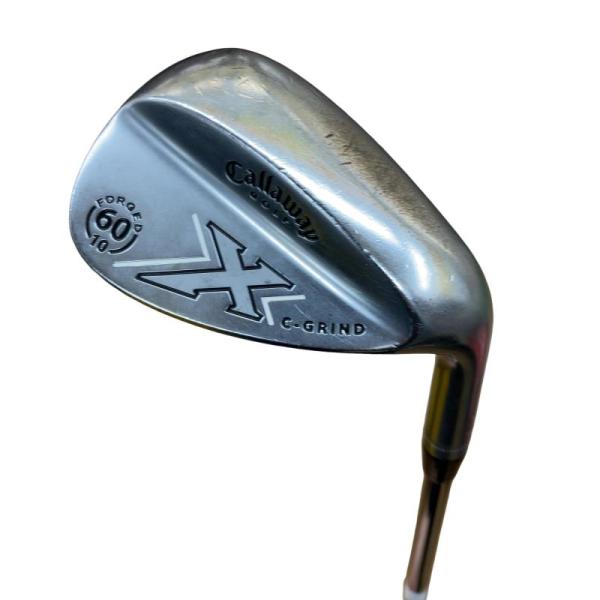 中古　Cランク　キャロウェイ　Ｘ　Ｘ　ＦＯＲＧＥＤ　ミルキークロム　６０ＭＤ−１０　Ｃ−ＧＲＩＮＤ　ＵＳＡ　ウェッジ　Ｃａｌｌａｗａｙ　Ｇｏｌｆ　Ｓｔｅｅｌ 　フレックスその他 ロフト角:60.00