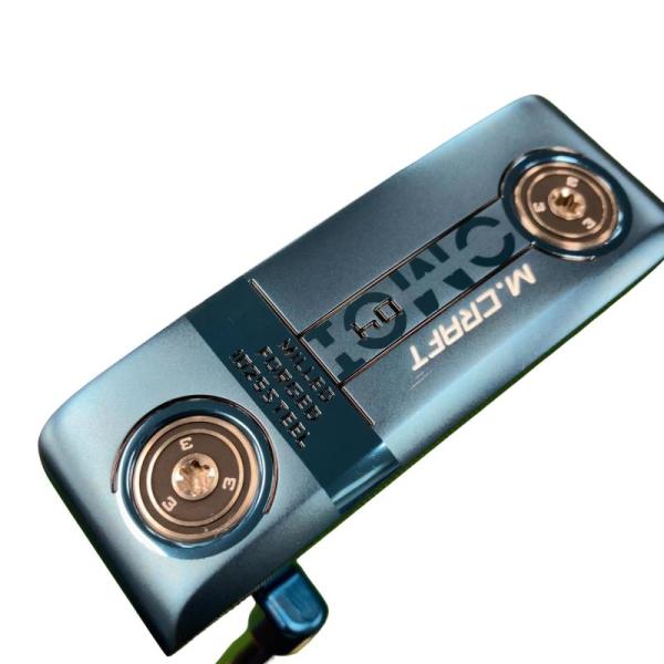 中古　Cランク　ミズノ　Ｍ．ＣＲＡＦＴ　ＯＭＯＩ　Ｍ．ＣＲＡＦＴ　ＯＭＯＩ　０４　ブルー　３４インチ　パター　スチール 　フレックスその他 ロフト角:3.00