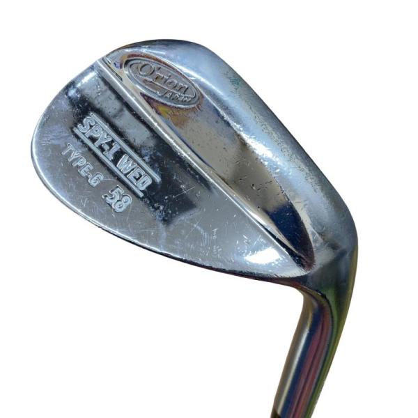 中古　Dランク　ＯＲＩＯＮ（オライオン）　ＳＰＹ−１　ＷＥＤ　ＳＰＹ−１　ＷＥＤ　ＴＹＰＥ−Ｇ（メッキ仕上げ）　５８°　ウェッジ　リシャフト 　フレックスその他 ロフト角:58.00