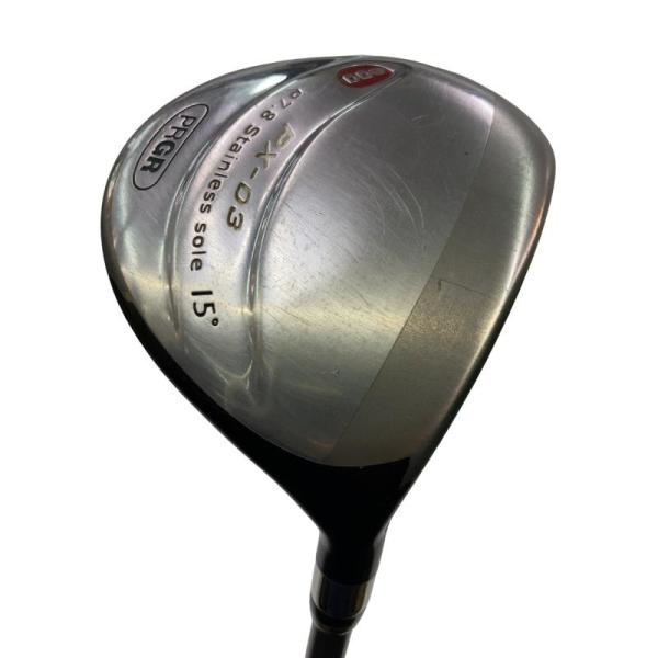 中古　Cランク　プロギア　ｅｇｇ　ｅｇｇ　ＰＸ−０３　１５°　フェアウェイウッド　ｅｇｇオリジナルカーボン 　フレックスＲ ロフト角:15.00