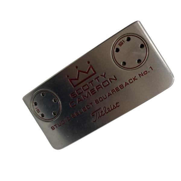 中古　Cランク　タイトリスト　ＳＣＯＴＴＹ　ＣＡＭＥＲＯＮ　ＳＴＵＤＩＯ　ＳＥＬＥＣＴ　ＳＣＯＴＴＹ　ＣＡＭＥＲＯＮ　ＳＴＵＤＩＯ　ＳＥＬＥＣＴ　ＳＱＵＡＲＥＢＡＣＫ　３４インチ（１５ｇ）　パター　スチール 　フレックスその他 ロフト角:4.00