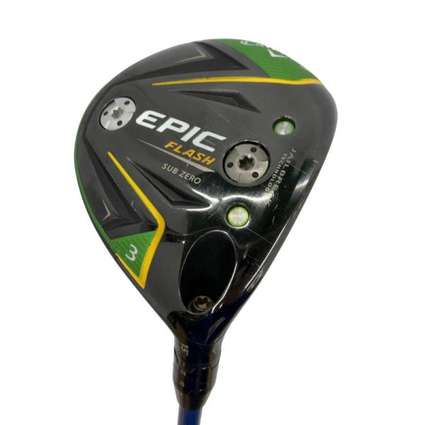 中古　Cランク　キャロウェイ　ＥＰＩＣ　ＦＬＡＳＨ　ＥＰＩＣ　ＦＬＡＳＨ　ＳＵＢＺＥＲＯ　３Ｗ　フェアウェイウッド　Ｓｐｅｅｄｅｒ　ＥＶＯＬＵＴＩＯＮ　Ｖ　ＦＷ　６０ 　フレックスＳ ロフト角:15.00