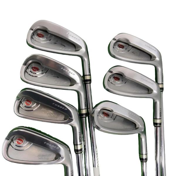 中古　Cランク　プロギア　ｅｇｇ　ｅｇｇ　ＰＦ（２０１７）　　８Ｓ（実本数：７本セット）　アイアンセット　スチール 　フレックスＳＲ ロフト角:26.00