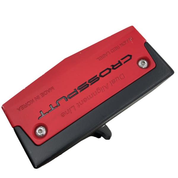 中古　Cランク　ＣＲＯＳＳＰＵＴＴ　ＣＲＯＳＳＰＵＴＴ　ＣＲＯＳＳＰＵＴＴ　ＲＥＤ　ＢＬＡＣＫ　ＬＡＢＥＬ（レッド）　３４インチ　パター　スチール 　フレックスその他 ロフト角:3.00