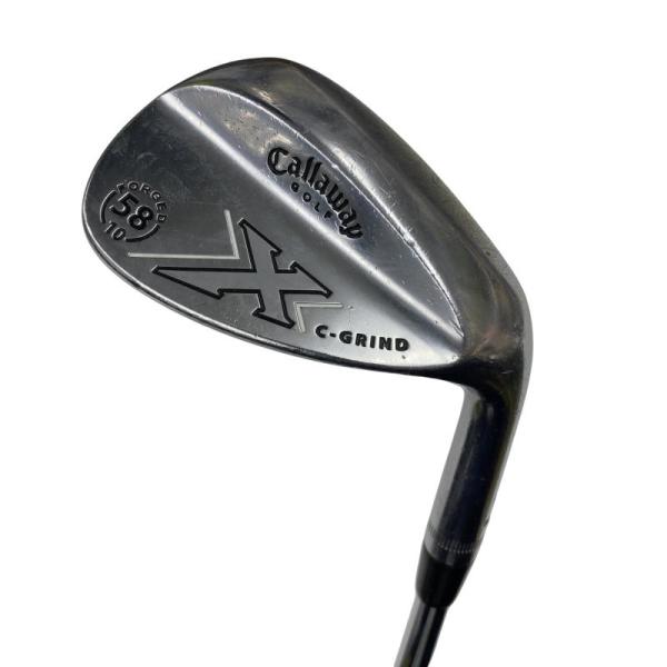 中古　Cランク　キャロウェイ　Ｘ　Ｘ　ＦＯＲＧＥＤ　ミルキークロム　５８ＭＤ−１０　Ｃ−ＧＲＩＮＤ　ウェッジ　Ｄｙｎａｍｉｃ　Ｇｏｌｄ 　フレックスＳ ロフト角:58.00