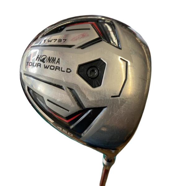 中古　Cランク　本間ゴルフ　ＴＯＵＲ　ＷＯＲＬＤ　ＴＯＵＲ　ＷＯＲＬＤ　ＴＷ７３７　４５０　　９．５°　ドライバー　ＶＩＺＡＲＤ　ＥＸ−Ｃ６５ 　フレックスＳ ロフト角:9.50