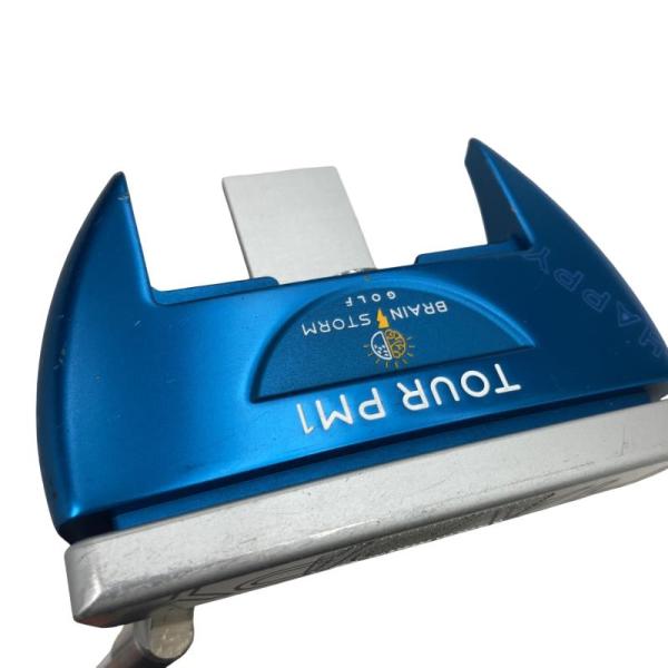 中古　Cランク　ＢＲＡＩＮ　ＳＴＯＲＭ　ＧＯＬＦ　ＨＡＰＰＹ　ＨＡＰＰＹ　ＴＯＵＲ　ＰＯＩＮＴＥＤ　ＭＡＬＬＥＴ　３４インチ　パター　スチール 　フレックスその他 ロフト角:3.50