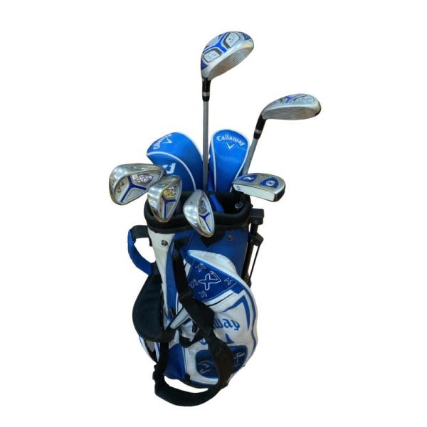 中古　Dランク　キャロウェイ　ＸＪ　ＳＥＲＩＥＳ　ＸＪ　ＳＥＲＩＥＳ（２０１８）　１３０ｃｍ〜１５０ｃｍ　７Ｓ（キャディバッグ付）（実本数：６本セット）　クラブセット　ＧＲＡＰＨＩＴＥ 　フレックスその他 ロフト角:36.00