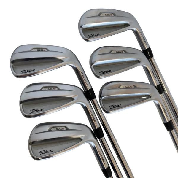 中古　Dランク　タイトリスト　Ｔｉｔｌｅｉｓｔ　Ｔｉｔｌｅｉｓｔ　Ｔ１００Ｓ（２０２１）　６Ｓ（実本数：６本セット）　アイアンセット　ＮＳ　ＰＲＯ　１０５Ｔ 　フレックスＳ ロフト角:32.00