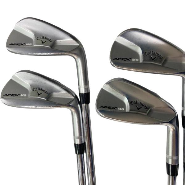 中古　Cランク　キャロウェイ　ＡＰＥＸ　ＡＰＥＸ　ＭＢ　６Ｓ（実本数：４本セット）　アイアンセット　Ｄｙｎａｍｉｃ　Ｇｏｌｄ　ＴＯＵＲ　ＩＳＳＵＥ 　フレックスＳ ロフト角:27.00