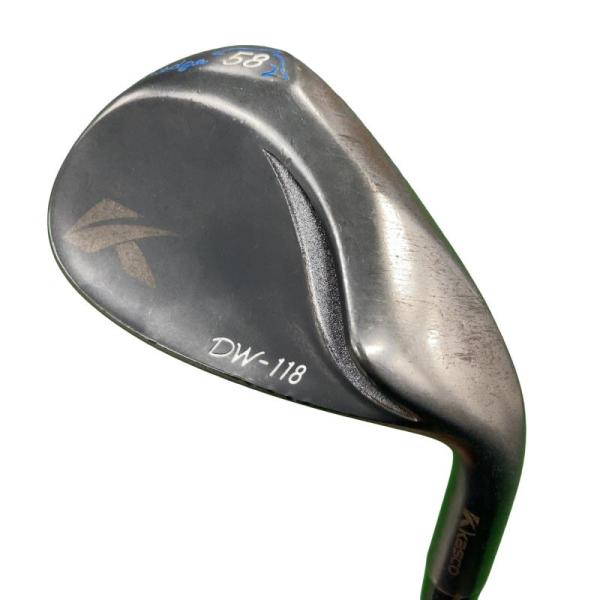 中古　Cランク　キャスコ　Ｄｏｌｐｈｉｎ　Ｗｅｄｇｅ　Ｄｏｌｐｈｉｎ　Ｗｅｄｇｅ　ＤＷ−１１８　ブラック　５８°　ウェッジ　Ｄｏｌｐｈｉｎ　ＤＰ−１５１ 　フレックスＲ ロフト角:58.00