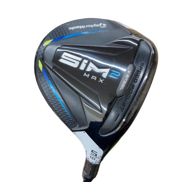 中古　Dランク　テーラーメイド　ＳＩＭ２　ＳＩＭ２　ＭＡＸ　５Ｗ　フェアウェイウッド　ＴＥＮＳＥＩ　ＢＬＵＥ　ＴＭ５０（ＳＩＭ２　ＦＷ） 　フレックスＳＲ ロフト角:18.00