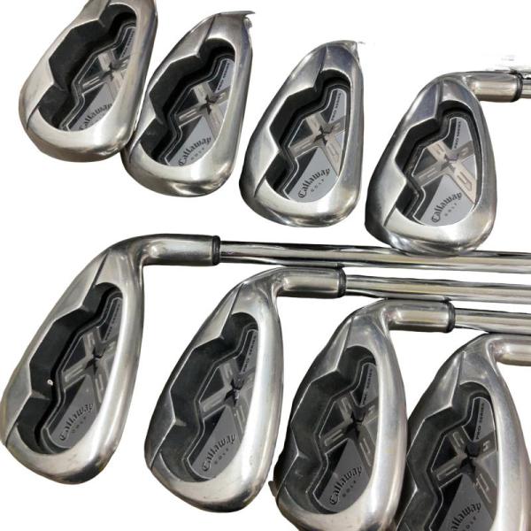 中古　Dランク　キャロウェイ　Ｘ　Ｘ・１８　ＰＲＯ　ＳＥＲＩＥＳ　　８Ｓ（実本数：８本セット）　アイアンセット　ＮＳ　ＰＲＯ　９５０ＧＨ 　フレックスＳ ロフト角:25.00