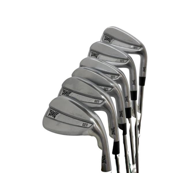中古　Dランク　ＰＸＧ　ＰＸＧ　ＰＸＧ　０２１１ＸＣＯＲ２　　６Ｓ（実本数：６本セット）　アイアンセット　リシャフト 　フレックスその他 ロフト角:21.00