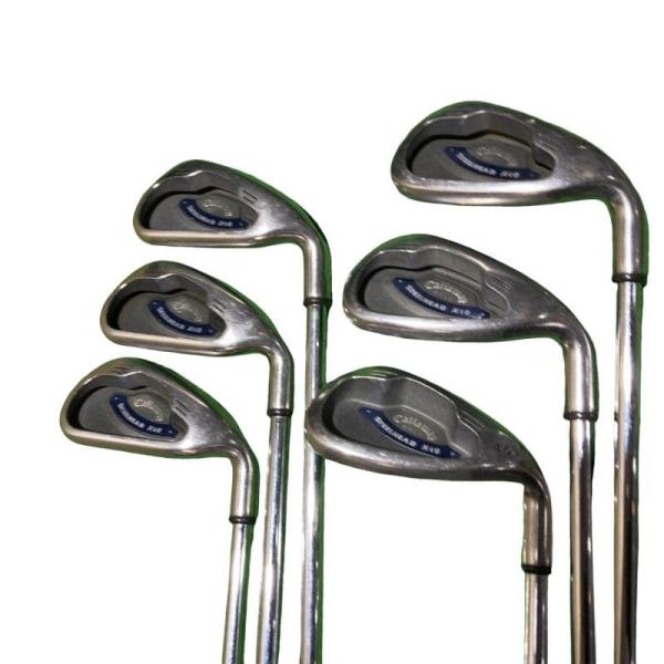 中古　Cランク　キャロウェイ　ＳＴＥＥＬＨＥＡＤ　ＳＴＥＥＬＨＥＡＤ　Ｘ−１６　　６Ｓ（実本数：６本セット）　アイアンセット　純正特注シャフト 　フレックスＳ ロフト角:27.00