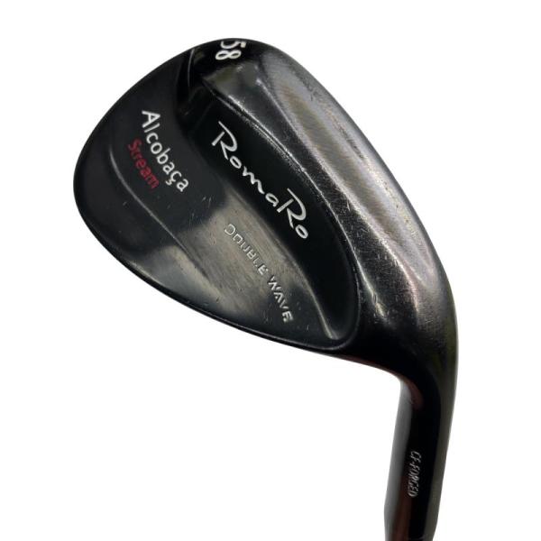 中古　Cランク　ＲｏｍａＲｏ　ＲｏｍａＲｏ　ＲｏｍａＲｏ　Ａｌｃｏｂａｃａ　Ｓｔｒｅａｍ　ＤＯＵＢＬＥ　ＷＡＶＥ　５８°　ウェッジ　純正特注シャフト 　フレックスその他 ロフト角:58.00