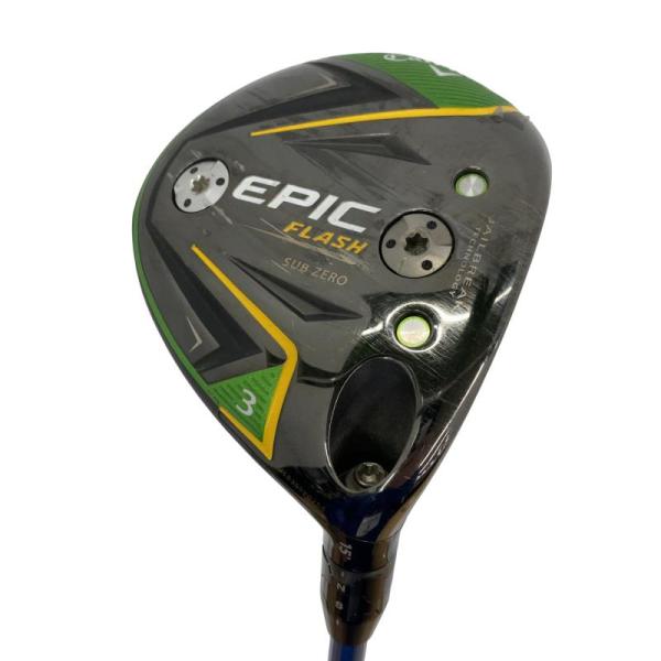 中古　Cランク　キャロウェイ　ＥＰＩＣ　ＦＬＡＳＨ　ＥＰＩＣ　ＦＬＡＳＨ　ＳＵＢＺＥＲＯ　３Ｗ　フェアウェイウッド　Ｓｐｅｅｄｅｒ　ＥＶＯＬＵＴＩＯＮ　Ｖ　ＦＷ　６０ 　フレックスＳ ロフト角:15.00
