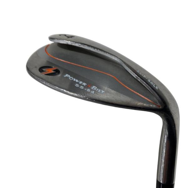 中古　Dランク　パワービルト　ＰＯＷＥＲ　ＢＩＬＴ　ＰＯＷＥＲ　ＢＩＬＴ　ＳＬＩＰ　ＳＯＬＥ　ＳＳ−６４°　ウェッジ　スチール 　フレックスその他 ロフト角:64.00