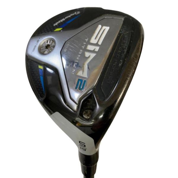 中古　Cランク　テーラーメイド　ＳＩＭ２　ＳＩＭ２　５Ｗ　フェアウェイウッド　ＴＥＮＳＥＩ　ＳＩＬＶＥＲ　ＴＭ５０（ＳＩＭ２　ＦＷ） 　フレックスＳ ロフト角:19.00